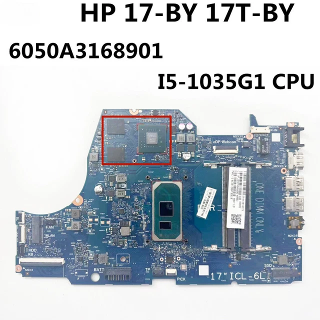 FÜR HP 17T/17-BY 17G-CR Mainboard 6050A3168901 Laptop Motherboard CPU I5-1035G1 EUR 219,89 ...