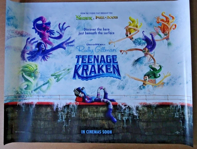 RUBY GILLMAN TEENAGE Kraken Poster Cinema Quad 2023 Lana Condor Toni ...