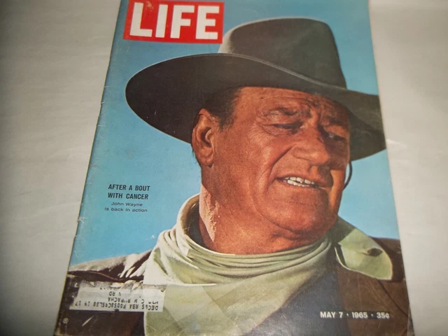 LIFE MAGAZINE JOHN Wayne After A Bout With Cancer, May 7, 1965 £7.85 ...