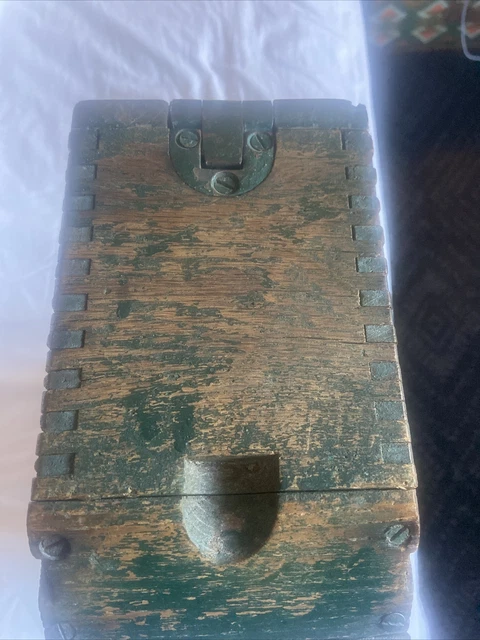 WW1 WOODEN AMMO Box Original Green USA War Military Issued £113.88 ...