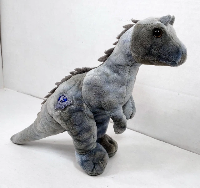 JURASSIC WORLD PARK Plush Indominus Rex Stuffed TRex 11” Gray Dinosaur ...