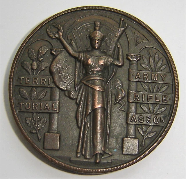 VINTAGE TERRITORIAL ARMY Rifle Association Shooting Medal EUR 45,51 ...