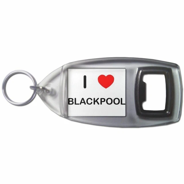 I LOVE BLACKPOOL - Plastic Bottle Opener Key Ring New EUR 6,42 ...