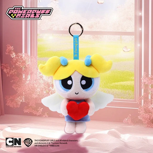 FLYING GIRLS POWERPUFF Angels Plush Keychain Soft Toy For Collectors ...