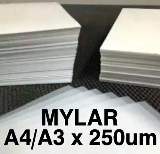 MYLAR STENCIL SHEETS 250 micron Laser Safe Polyester Blank Sheets A3/A4 EUR 3,16 - PicClick FR