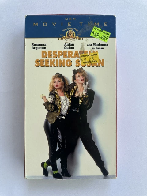 DESPERATELY SEEKING SUSAN VHS Madonna Rosanna Arquette Aidan Quinn 1985 ...