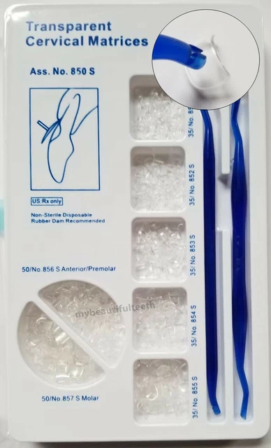 DENTAL TRANSPARENT CERVICAL Matrices Composite Gingival Retractor ...