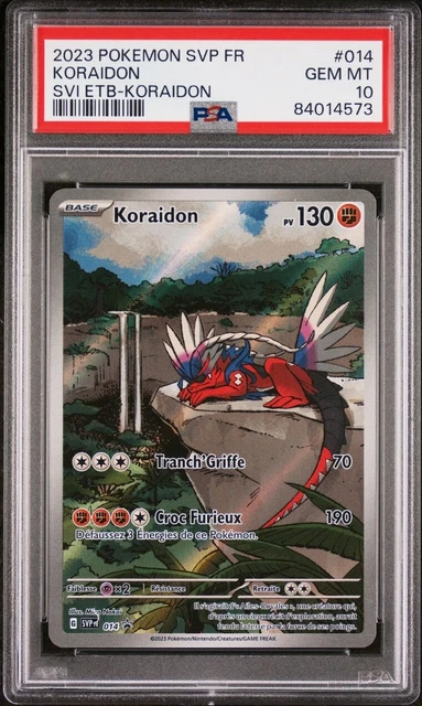 CARTE POKÉMON : Koraidon Promo #014 - Psa 10 - Promo Écarlate & Violet ...