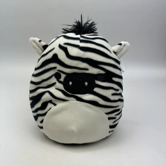 SQUISHMALLOWS 8& FREDDY the Zebra Black & White Plush Animal Kellytoy £ ...