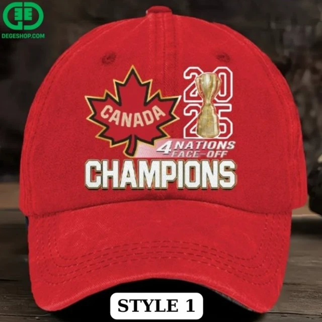 CANADA 4 NATIONS Face Off Champions Cap For Fans $43.29 - PicClick CA