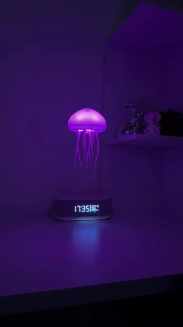 LED SMART JELLYFISH Night Light Voice Control Type-C Charging Flexible ...