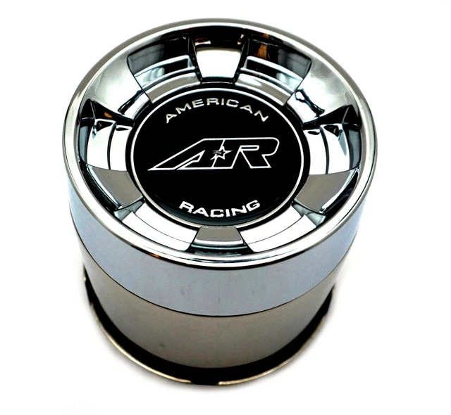 AMERICAN RACING CHROME Center Cap 4.5"OD Push Open-End Closed-End ...