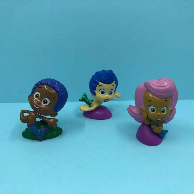 RARO SET FIGURE giocattolo Nick Jr. Fisher Price Bubble Guppies x 3 EUR ...