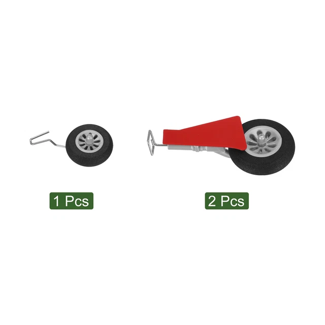 1 SET RC Airplane Landing Gear Wheels With Fixed Wing Parts for RC ...