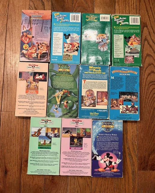 DISNEY MOVIE VHS Tape Sing Along Songs Classic Vintage 90s Y2K Lot 11 £ ...