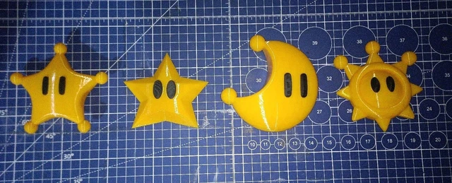 SUPER MARIO POWER Up Star Moon Shine Sprite Novelty Gift Odyssey Galaxy ...