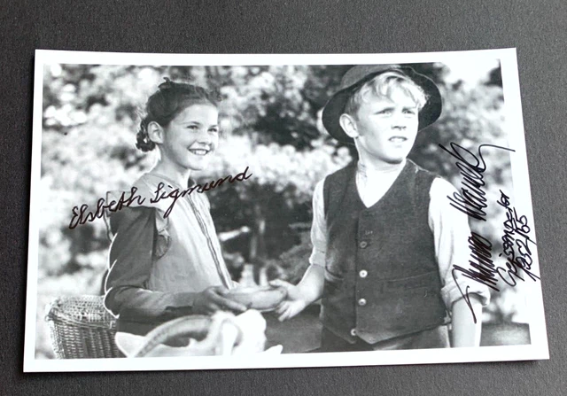 ELSBETH SIGMUND & THOMAS KLAMETH 'HEIDI UND PETER' signed Foto 10x15 ...
