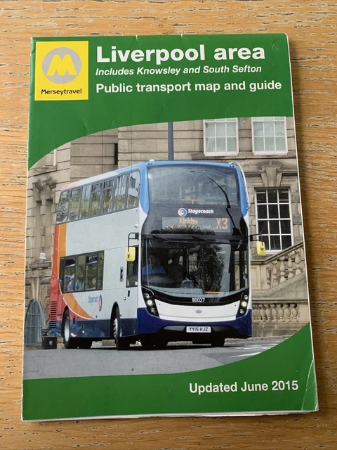 MERSEYTRAVEL PTE PUBLIC Transport Map of Liverpool area June 2015 ...