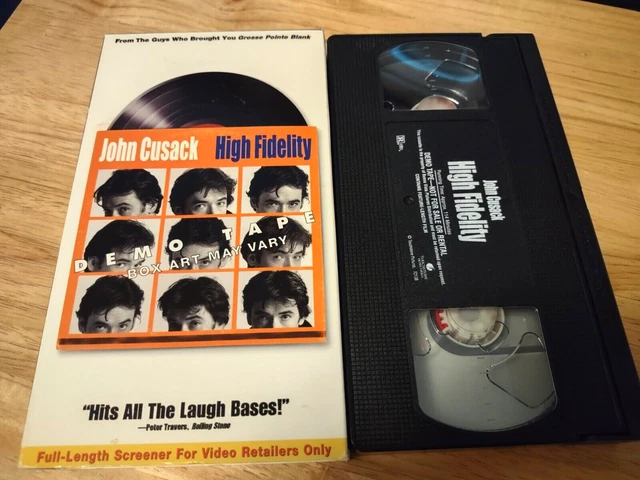 HIGH FIDELITY VHS Full Length Screener 2000, John Cusack, Jack Black ...