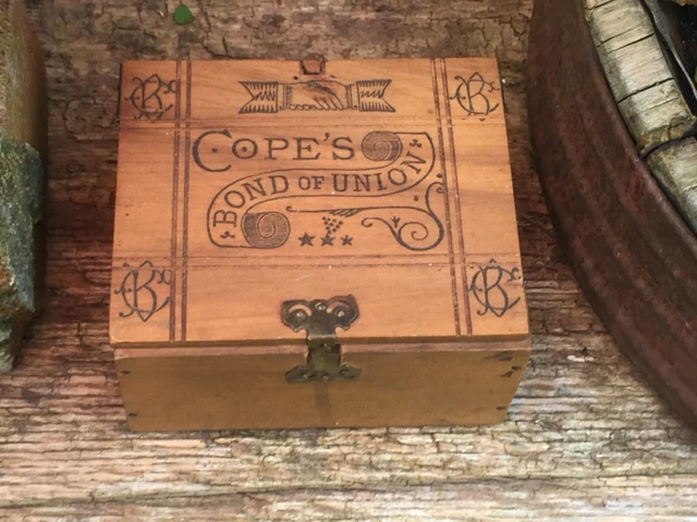 EARLY 20THC VINTAGE Cope's Bond Of Union Cigar Box- Liverpool Interest ...