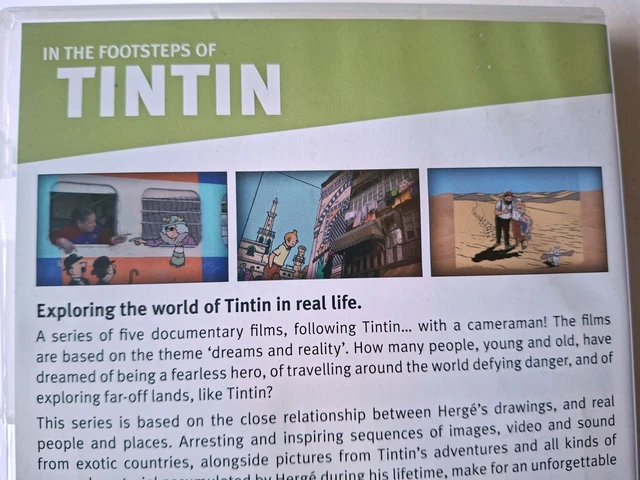 IN THE FOOTSTEPS of Tintin [2 DVD Set] Region 4, FREE Next Day Post ...