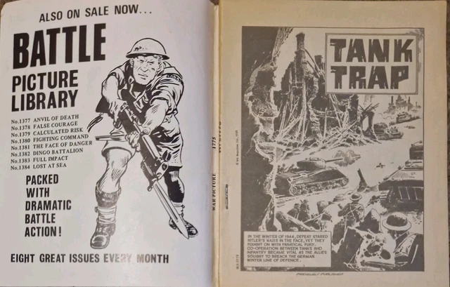 WAR PICTURE LIBRARY "Tank Trap" No 1775 Hitler's Nazi Winter Defence Of ...