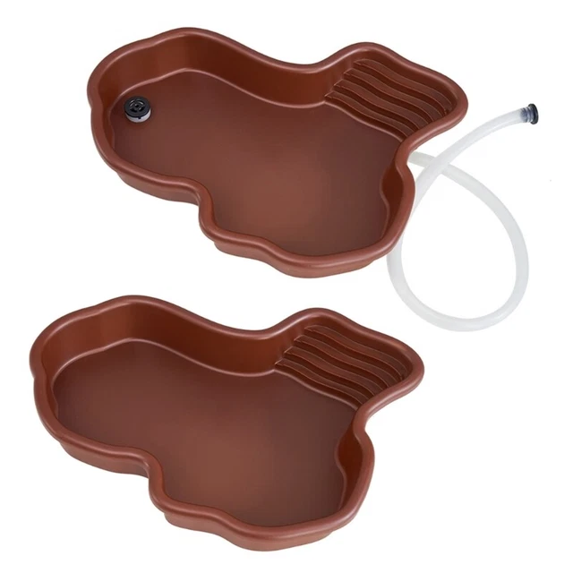 PLASTIC REST BATHING Bath Tub with Climbable Slope Climb Shelf $42.31 ...