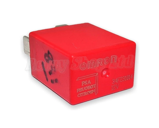 891-FIAT ALFA LANCIA (09-18) 4-Pin Red Relay 34F231014 Omron PSA ...