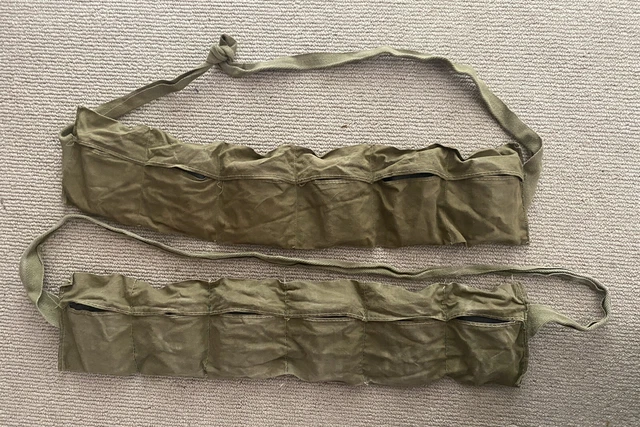 WW2 US ARMY 2 x Bandolier +6 rubber round clips in Band of Brothers ...