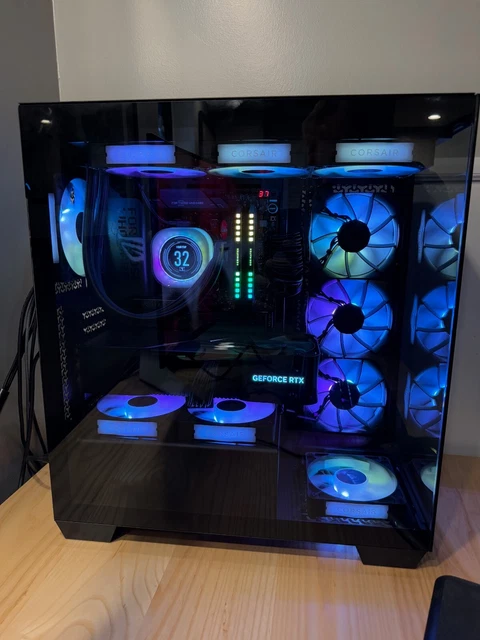 RTX 4080 SUPER RYZEN 7 9800X3D Custom Built Gaming PC 32GB RAM 4TB SSD ...