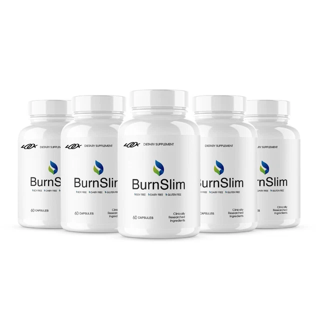 (5 PACK) BURN Slim Weight Loss Support Pills, BurnSlim Energy (300 ...