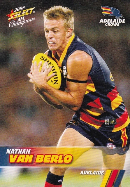 AFL 2008 SELECT Adelaide Crows - Nathan Van Berlo Card No.15 $2.20 ...