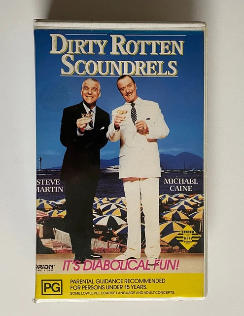 DIRTY ROTTEN SCOUNDRELS[VHS] Roadshow Video Ex-Rental Tape 1988 Martin ...