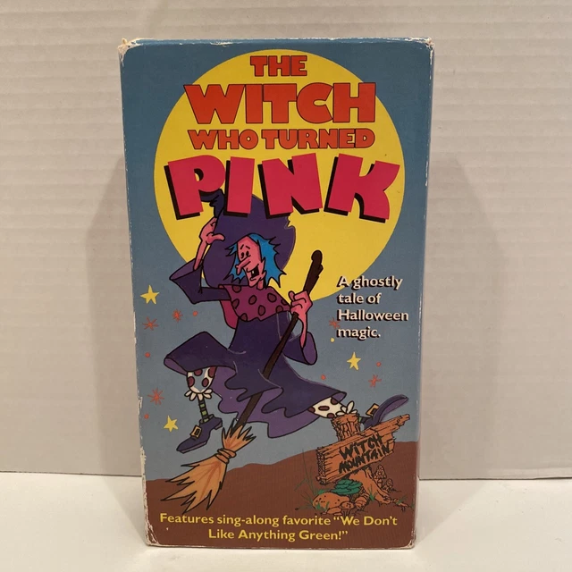 THE WITCH WHO Turned Pink VHS dessin animé d'Halloween rare spécial TV ...