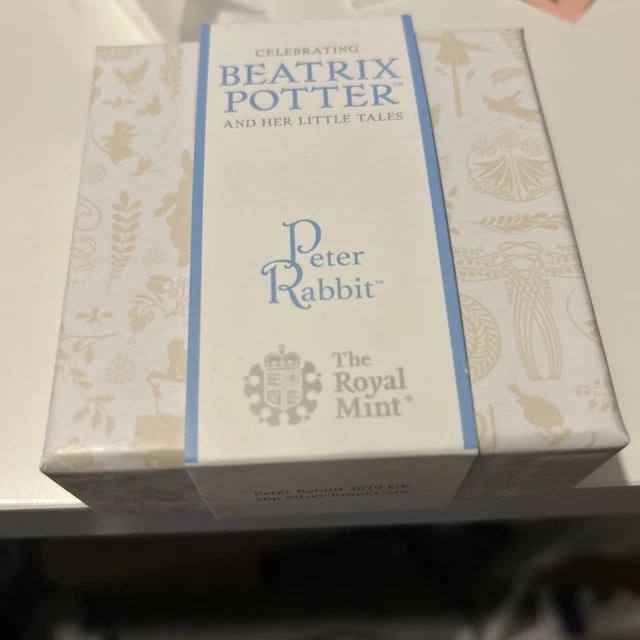 PETER RABBIT 2019 Beatrix Potter .925 SILVER PROOF 50P coin £9.99 ...