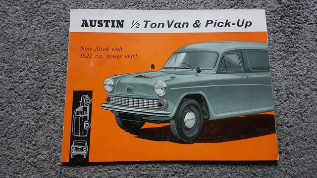 AUSTIN 1/2 TON Van Pickup Sales Brochure 1960'S £6.95 - PicClick UK
