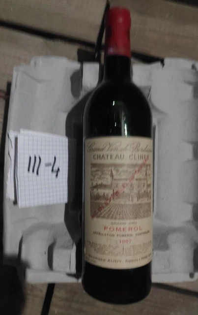 VIN CHATEAU CLINET 1967 Pomerol Bordeaux Grand Cru EUR 11,50 - PicClick FR