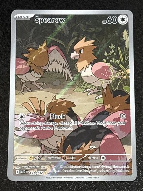 POKÉMON TCG MEGA Evolution Spearow Illustration Rare 151/132 NM £10.11 ...