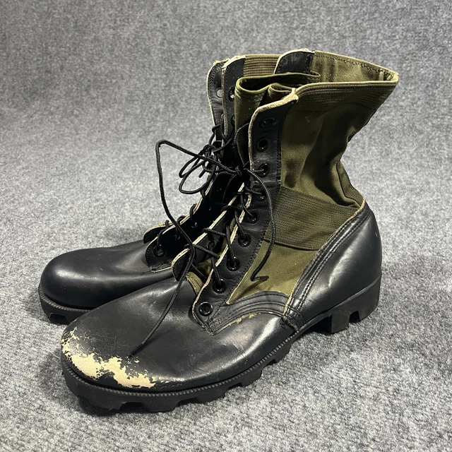 VINTAGE RO SEARCH Combat Jungle Boots Spike Protective Military Sz 10 ...