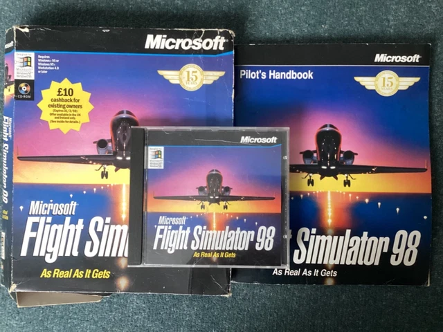 MICROSOFT, BIG BOX Flight Simulator 98, Windows 95 £4.99 - PicClick UK