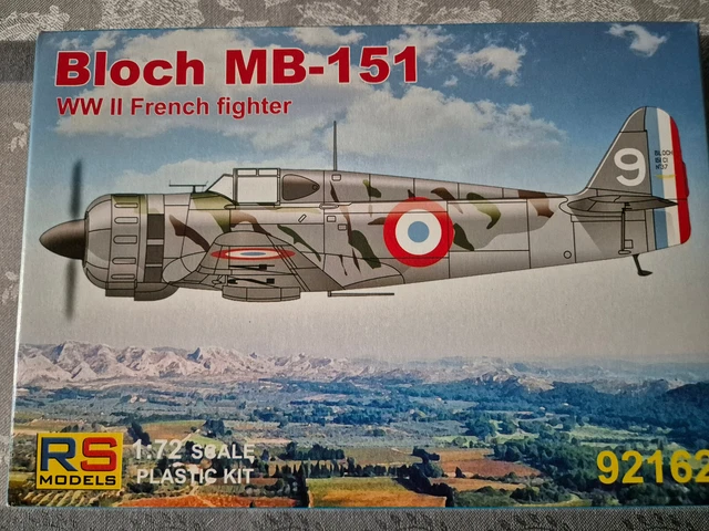 MAQUETTE AVION 1/72 Bloch 151 RS models non commencé bon état boîte d ...