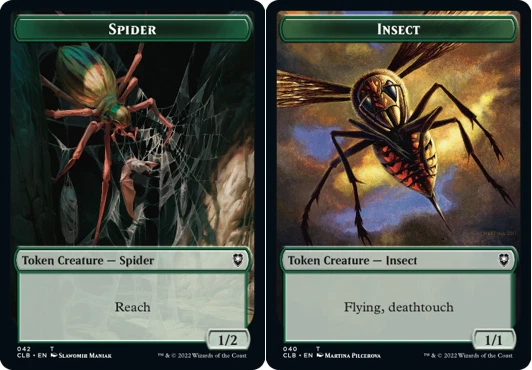 MTG - SPIDER Token // Insect Token, Commander Legends: Battle for ...