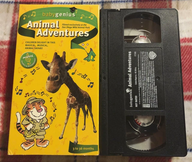 BABY GENIUS - Animal Adventures VHS Tape 2002 Children’s Kids ...