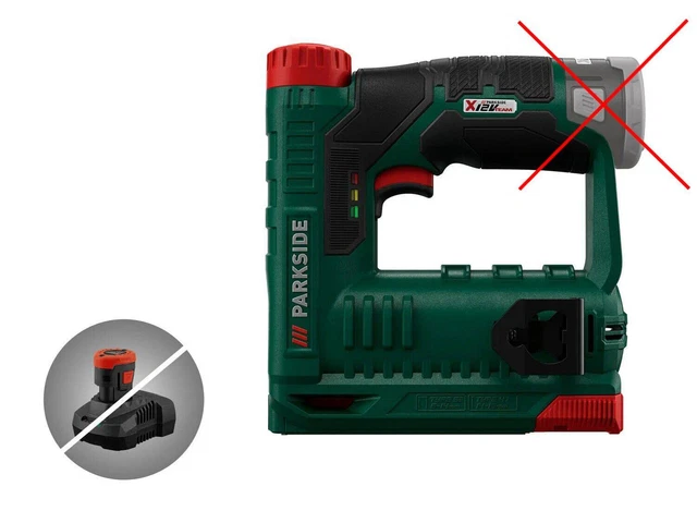 PARKSIDE PAT 12 Chiodatrice Graffatrice Spara chiodi portatile batteria ...