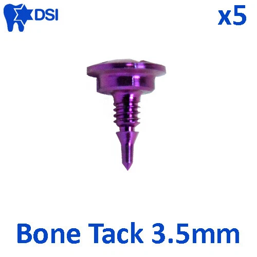 5X DSI DENTAL Fixture GBR Titanium B0ne Tack Screw 3.5mm Mesh Plate ...