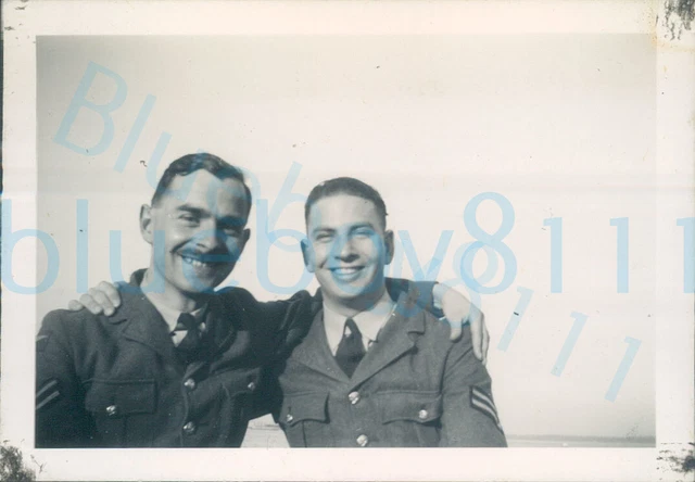 WW2 RAF AIRMAN Maurice Hawkins & Johnny 1942 at Jacksonville US £19.83 ...