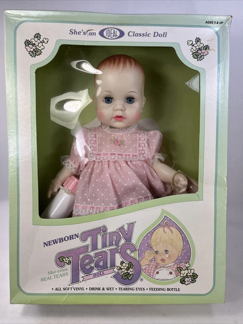 IDEAL TINY TEARS Newborn Cries Tears Complete Vintage 1982 open box ...