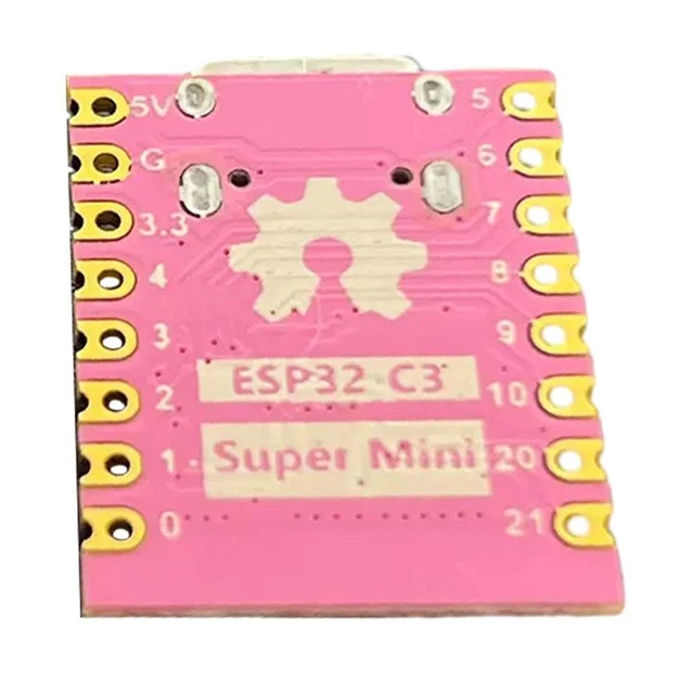 Esp32 C3 Dev Board 33 6v Power Supply Esp32 Supermini Low Power Pink £1259 Picclick Uk