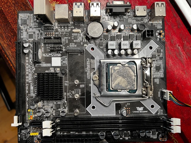 VENO SCORP DDR3 Computer Motherboard, VSH81M2230500026 with CPU and fan ...