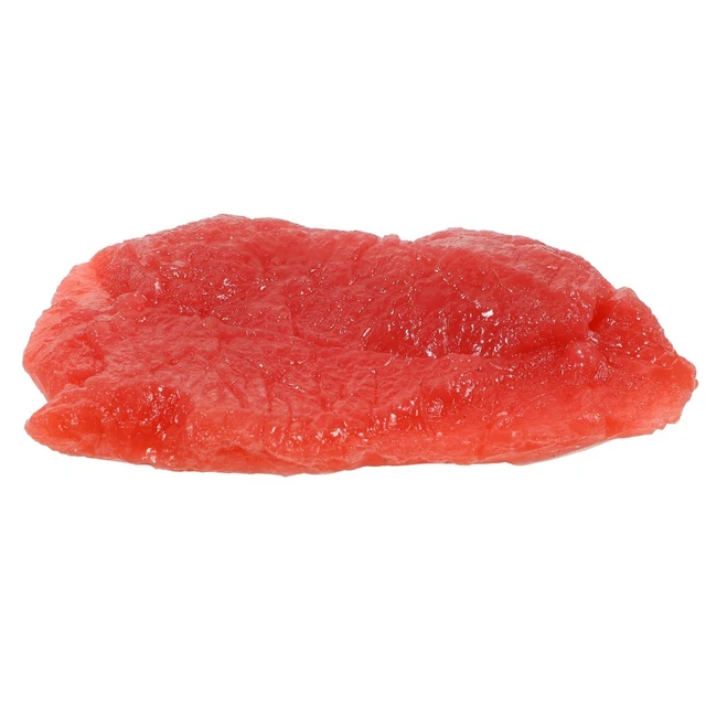 FAKE PORK SLICE Model Artificial Slice Pork Model Artificial Food Model ...